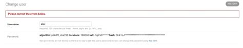 python django admin page raises the please correct the