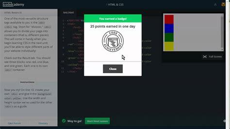codecademy html basics 3 parts 8 end walkthrough youtube