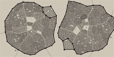 procedurally generating random medieval cities hackaday