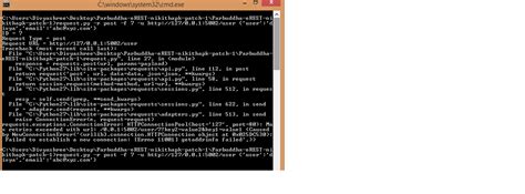 rest python post data through command line stack overflow