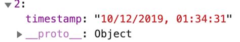 javascript react convert timestamps in list of objects from node js