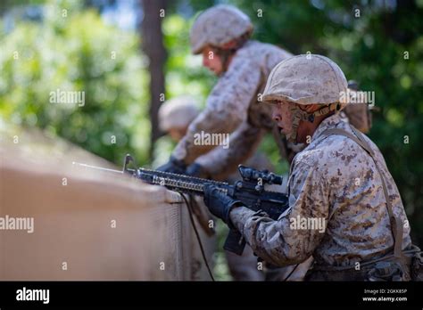 Recruits With Alpha Company 1st Recruit Training Battalion Practice
