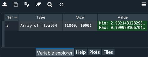 variable explorer — spyder 4 documentation