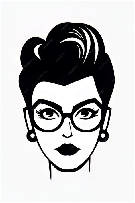Premium Ai Image Woman Black Vector Illustration