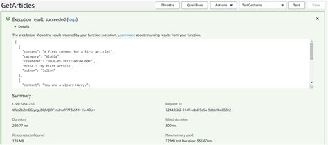 serverless app with aws in reactjs using lambda and api