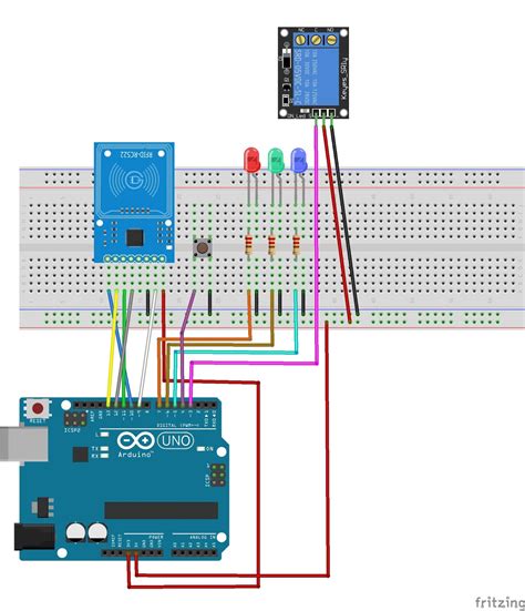 arduino uno and rfid access control with relay module arduino images