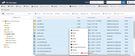 step 1 export website files knowledgebase