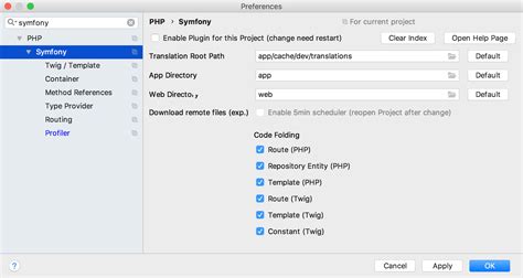 symfony phpstorm