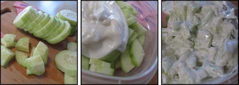 Paula Models Cucumbers And Yogurt