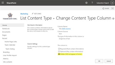 sharepoint online how to remove the title column from list
