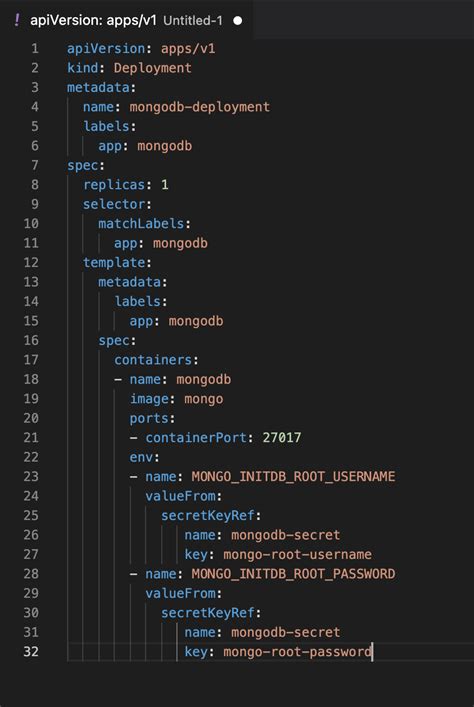 error error parsing mongodb deployment yaml error converting yaml to