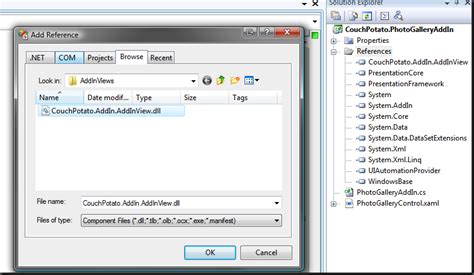 managed addin framework system addin with wpf matt