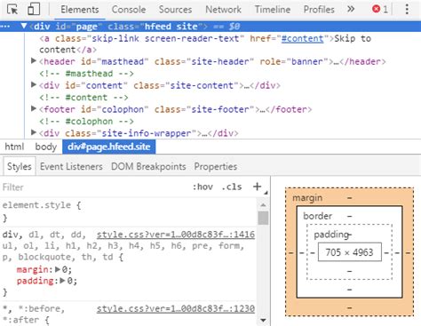html unable to modify margins on wordpress theme stack overflow