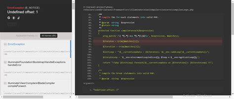 php laravel blade foreach directive undefined offset 1 stack overflow