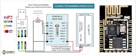 wiring and programming esp8266 12 12e nodemcu as wifi remote client