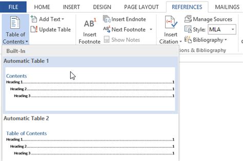 how create table of contents in word 2017 professionalbinger