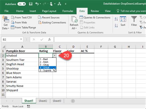 how to create drop down lists using data validation in microsoft excel