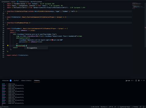 autocomplete intellisense not suggesting or importing components
