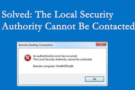 solved the local security authority cannot be contacted by amanda