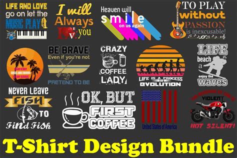 T Shirt Design Bundle Bundle · Creative Fabrica