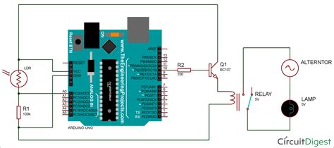 arduino light sensor circuit using ldr arduino wiring diagram