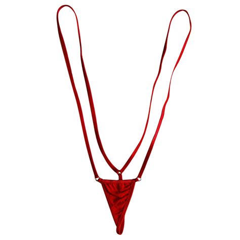 Buy Esquki Womens Sheer Extreme Bikini Halterneck Top And Tie Sides