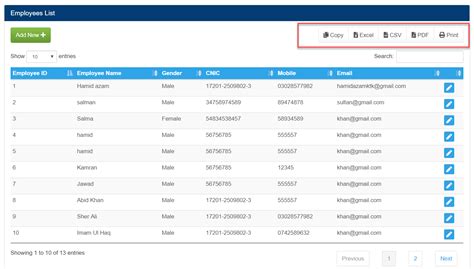 how to move print buttons above search bar of jquery datatables