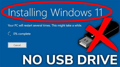 How To Clean Install Windows 11 Without A Usb Drive Youtube