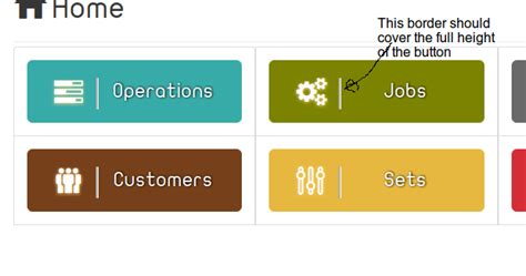 css bootstrap 3 button icon with border on the left