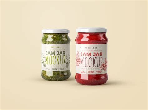 Collection De Pots En Verre Vectoriel Avec De La Confiture Dans Un