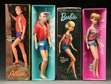Lot Of 2 Mattel Bendable Legs Barbie And Allan Auctions And Price Archive