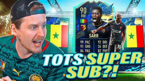 Insane Tots Super Sub 90 Team Of The Season Sarr Review Fifa 21
