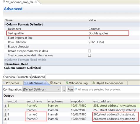 how to read comma separated data within double quotes in a csv file in