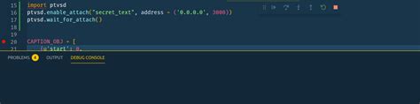 debug pytest in docker container using vs code