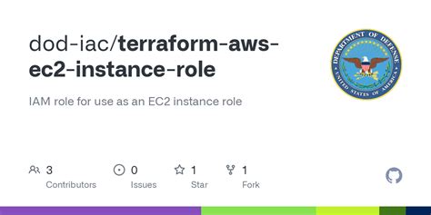 github dod iac terraform aws ec2 instance role iam role for use as
