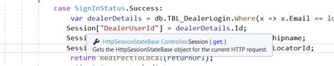 c mvc session[ ] xxx gives object reference not set to an