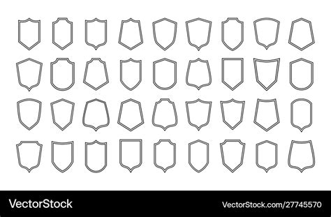 Blank Shield Templates