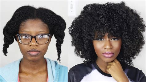 Natural Hair Tutorial How To Achieve Big Moisturized Hair Using Shea