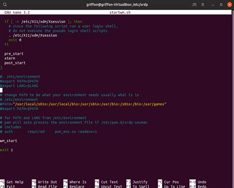 xrdp working with environment variables in ubuntu 19 04 griffon s