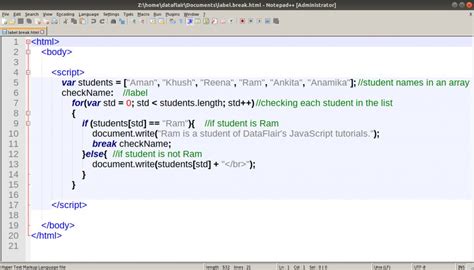 javascript loop control top 3 statements with real life examples