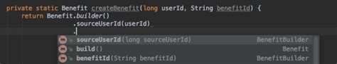 java does intellij idea have methods getters setters or builder