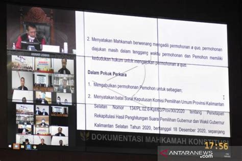 Mk Putuskan Pemungutan Suara Ulang Pilgub Kalimantan Selatan Antara