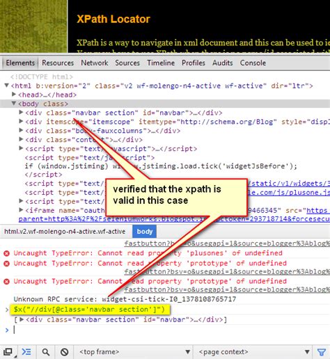 seleniumworks how to do xpath validation