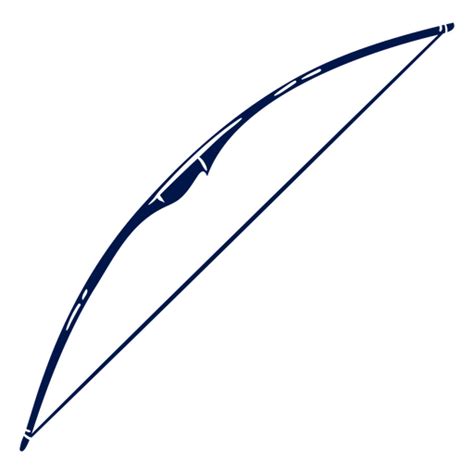 Diseño Png Y Svg De Arco Largo Dibujado Tiro Con Arco Para Camisetas