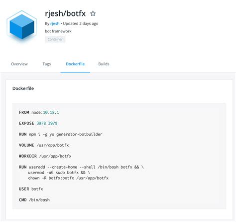 how to develop bot in docker container with microsoft bot framework