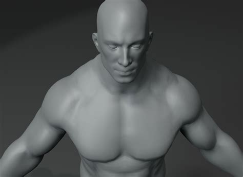 Artstation Strong Muscular Male And Female Body Base Mesh Animated