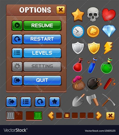 free game gui mockup