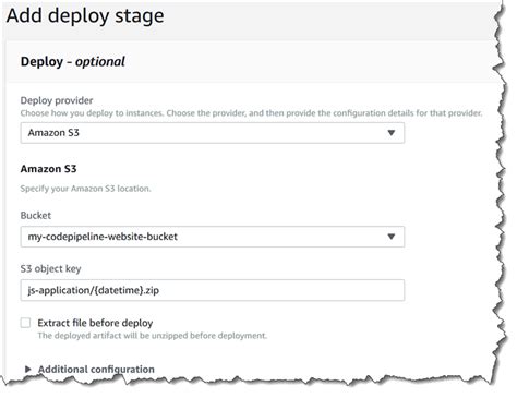 tutorial create a pipeline that uses amazon s3 as a deployment