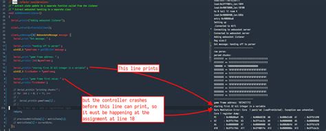array esp32 crashes when trying to dereference a pointer value