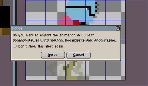 export sprite strip as single images bug reports aseprite community
